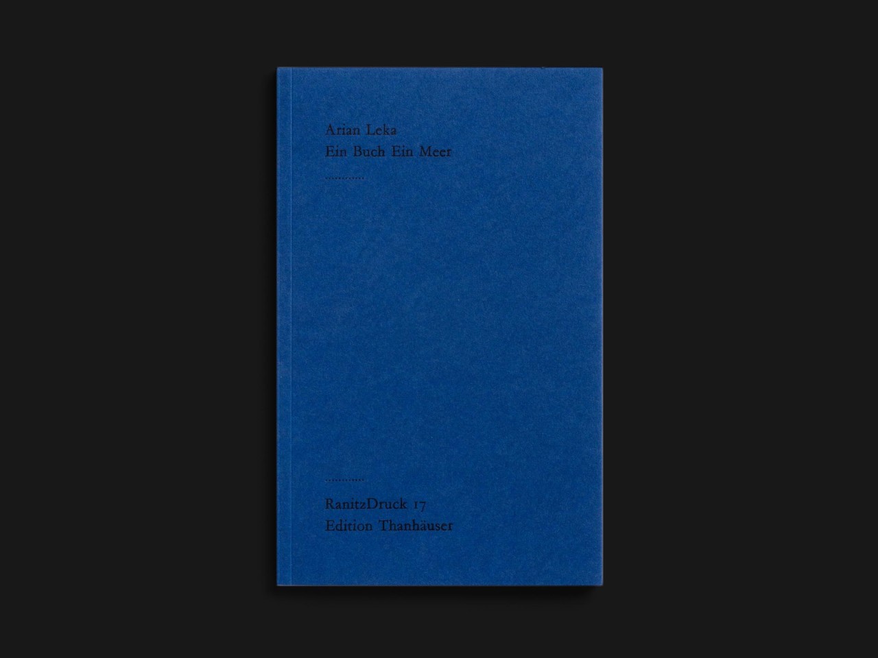 Ein Buch Ein Meer - Buch von Arian Leka