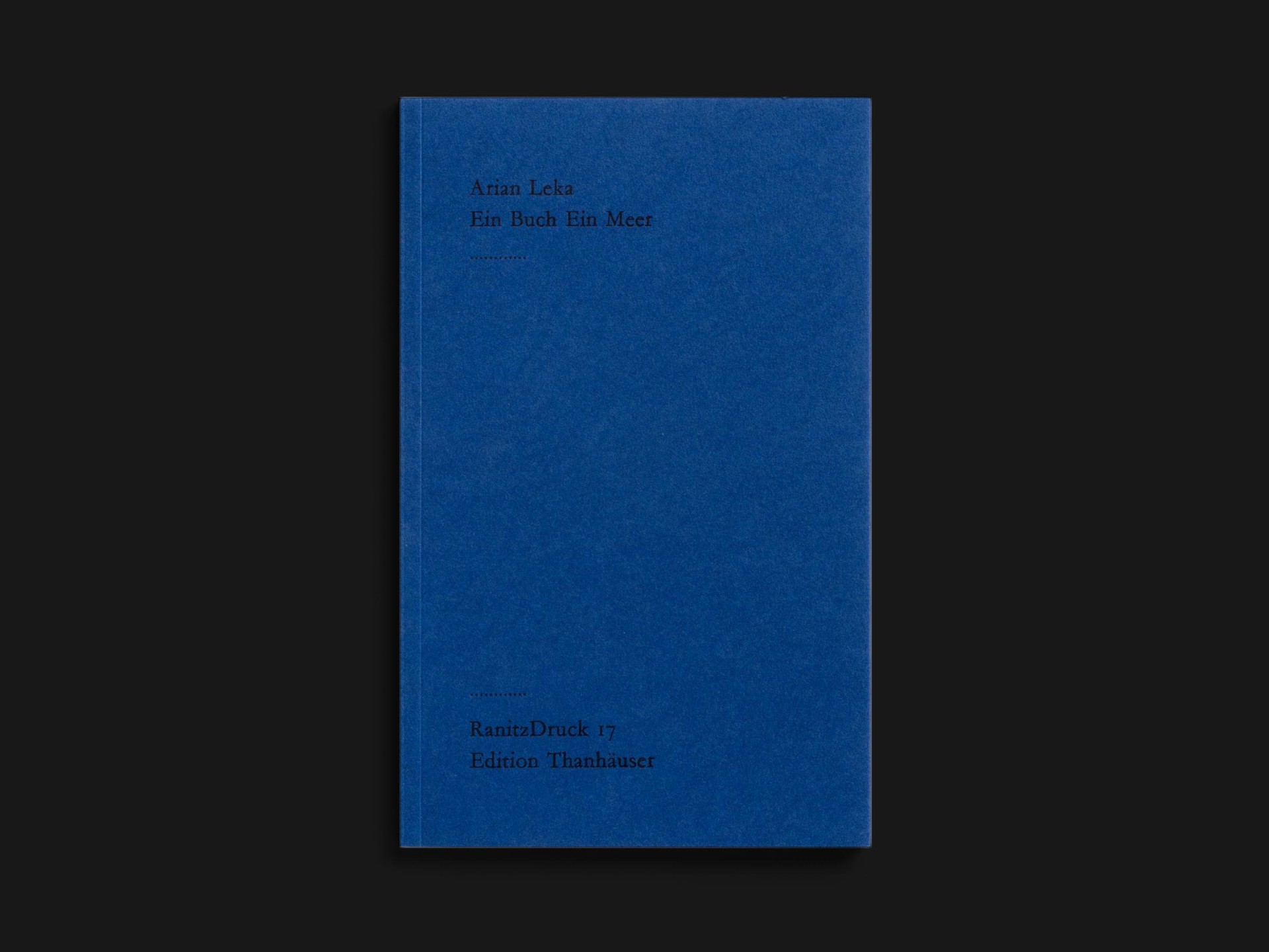 Ein Buch Ein Meer - Buch von Arian Leka